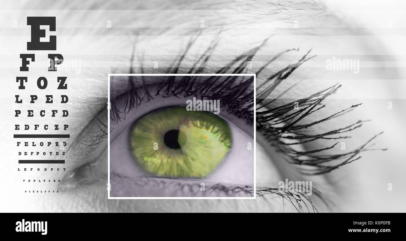 Eye test chart cut out hi-res stock photography and images - Alamy