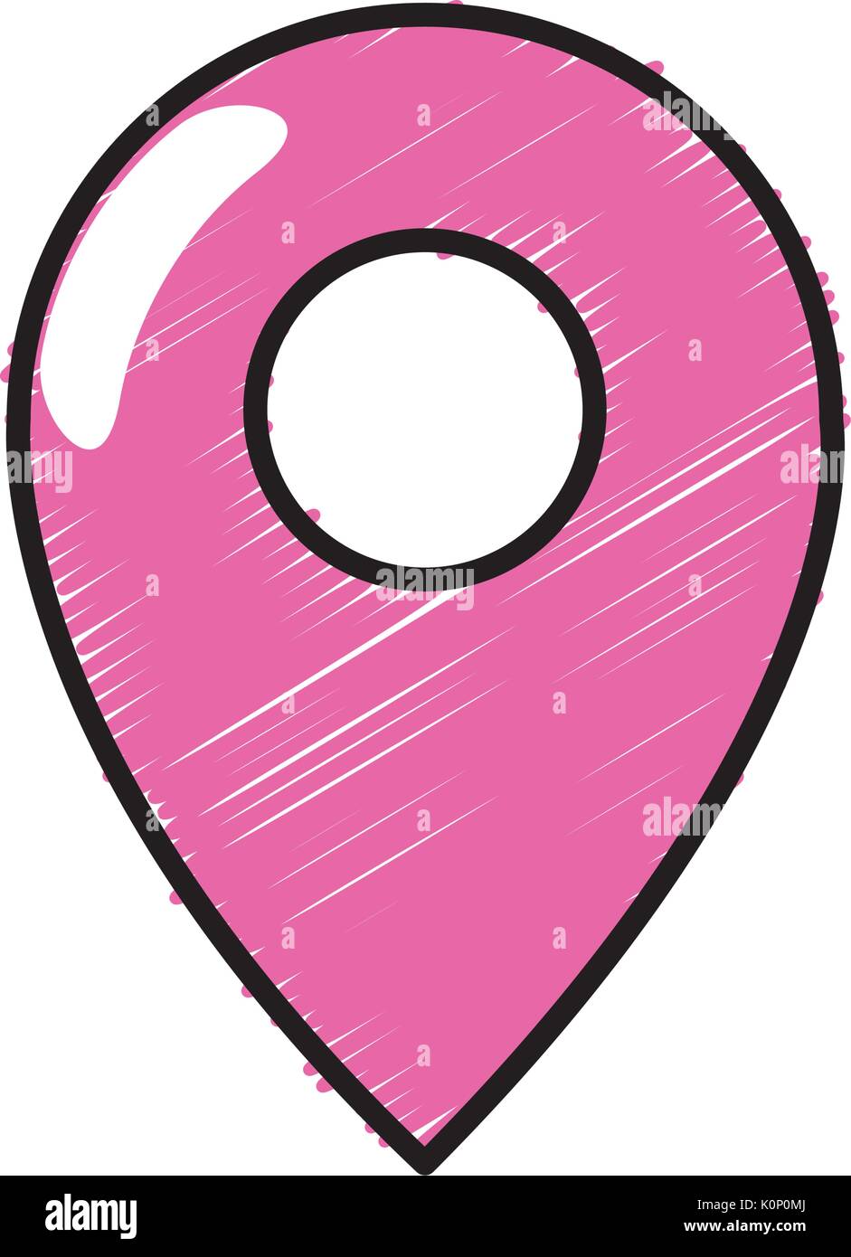 location symbol to destination geography map Stock Vector Image & Art ...