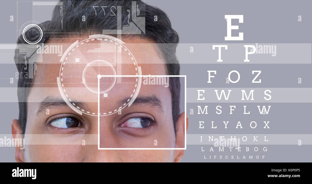 Eye test chart cut out hi-res stock photography and images - Alamy