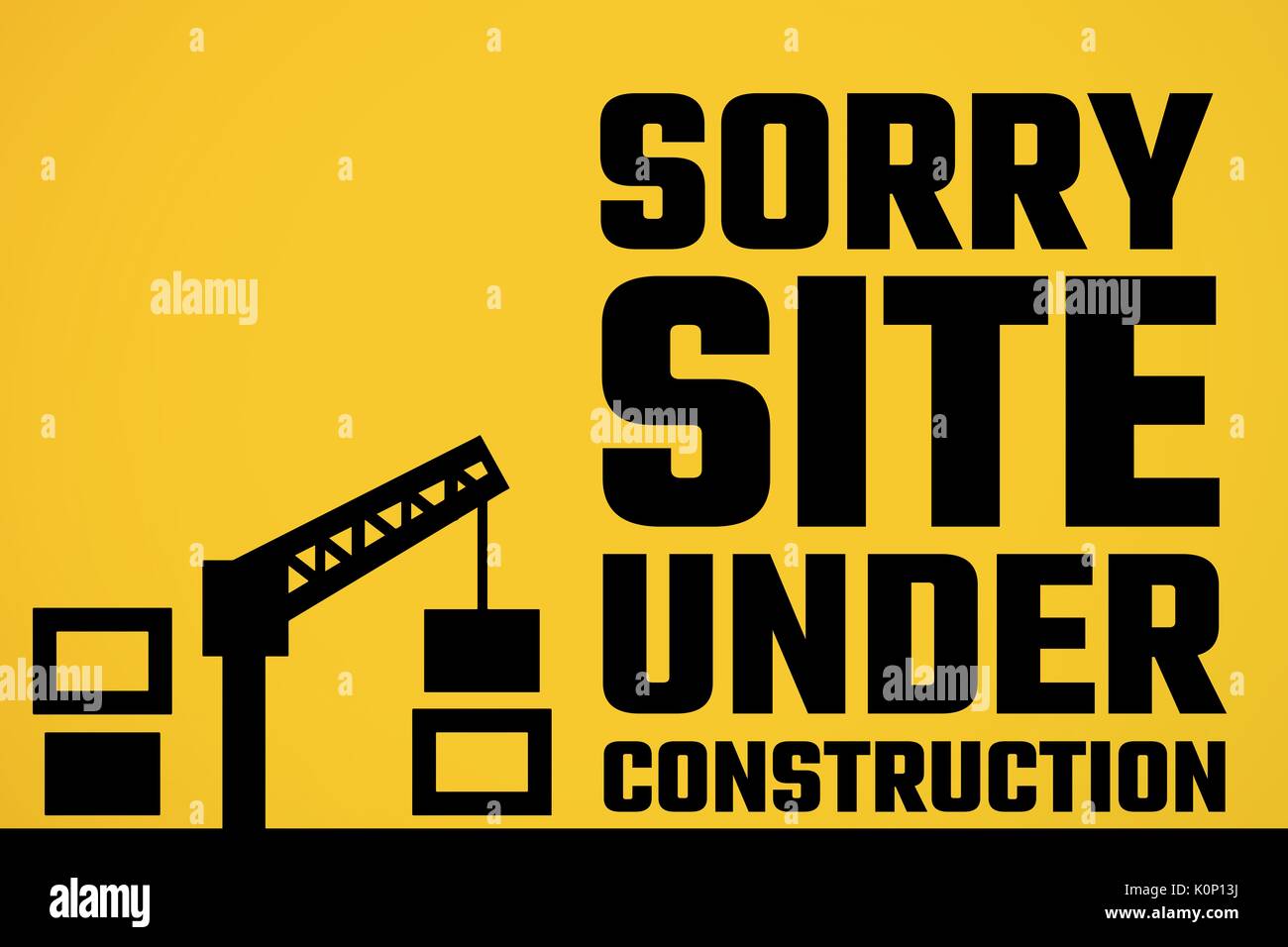 Digital composite of Website under construction text with construction ...