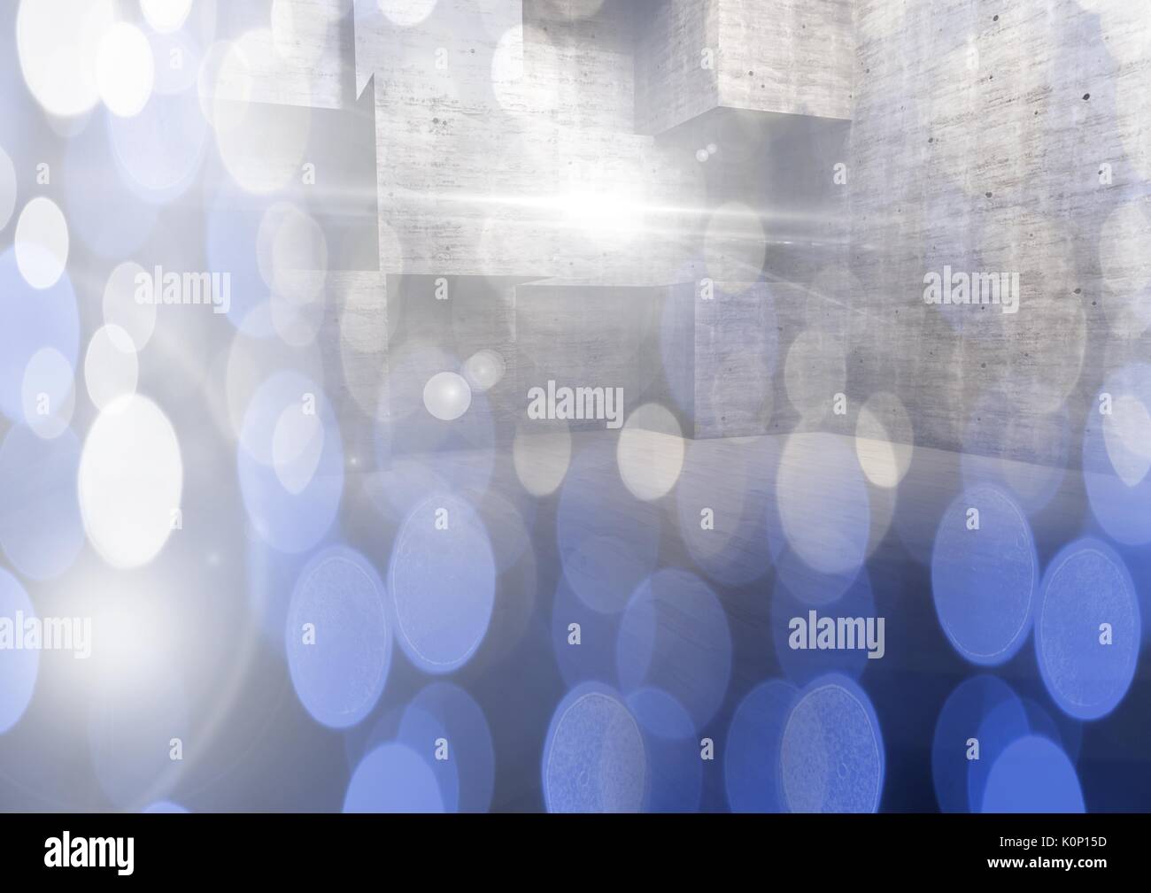 Digital composite of Abstract transition with sparkling bokeh lights ...