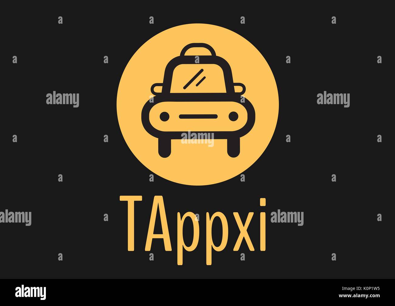 Digital composite of Taxi App interface Stock Photo - Alamy