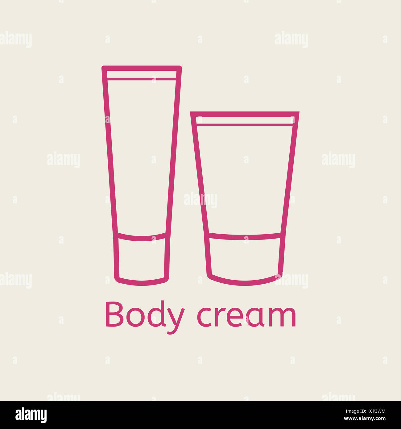 cosmetic body cream icon Stock Photo - Alamy