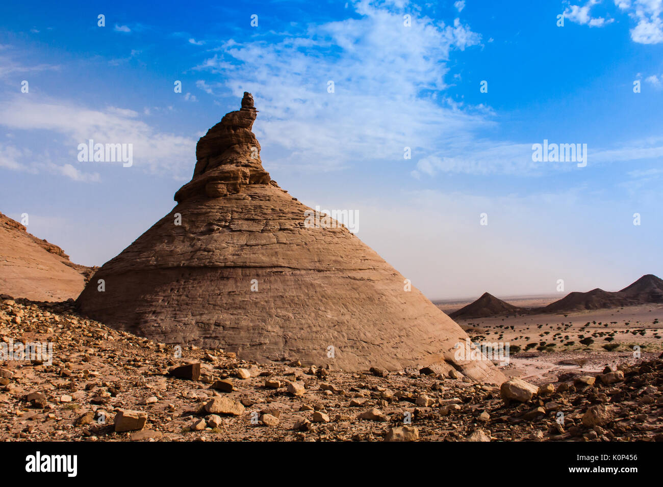 A Desert Monument Stock Photo - Alamy