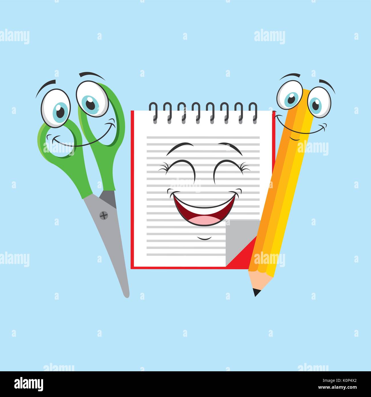 School Supplies characters design Stock Vector Image & Art - Alamy