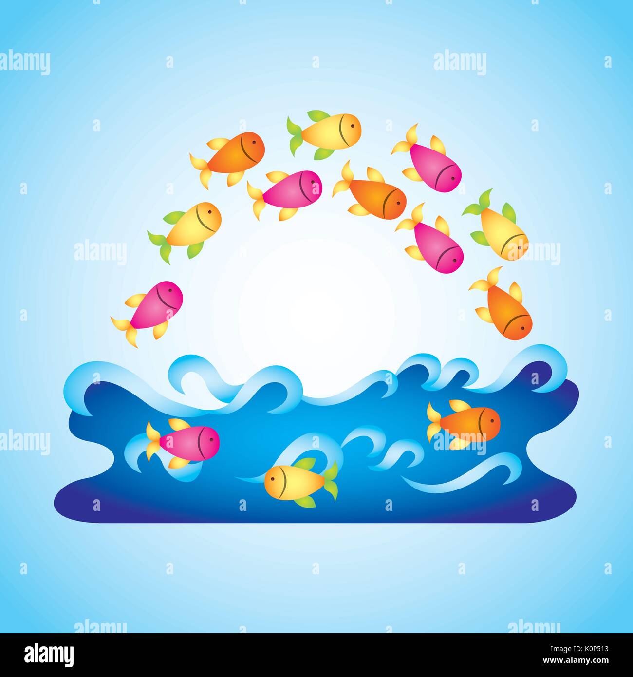 fish in water design Stock Vector Image & Art - Alamy