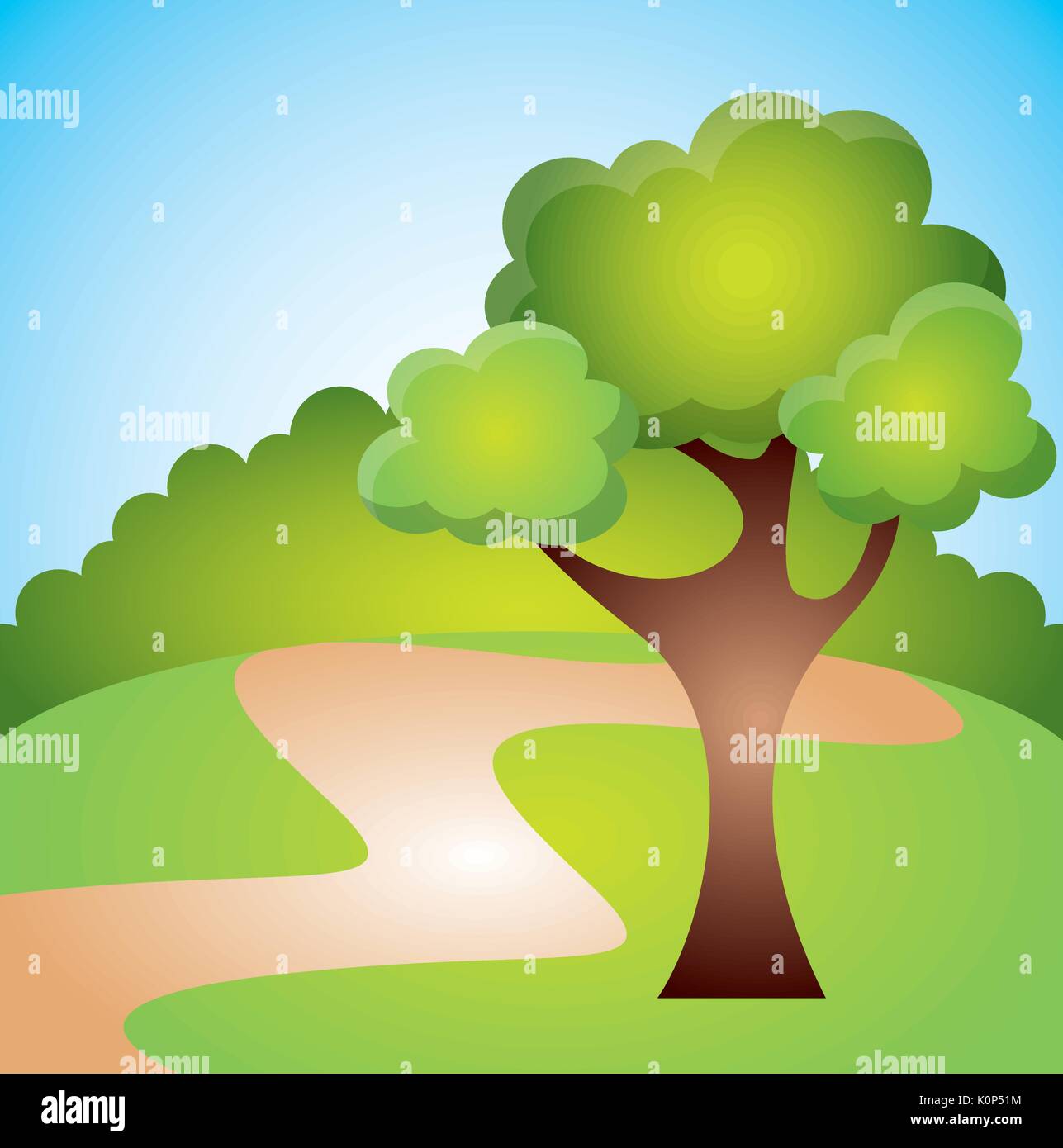 landscape of a road design Stock Vector Image & Art - Alamy