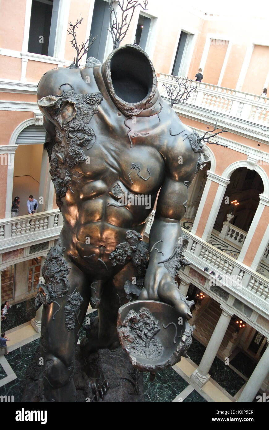 Damien Hirst's Demon with Bowl, seen from the second floor of the ...