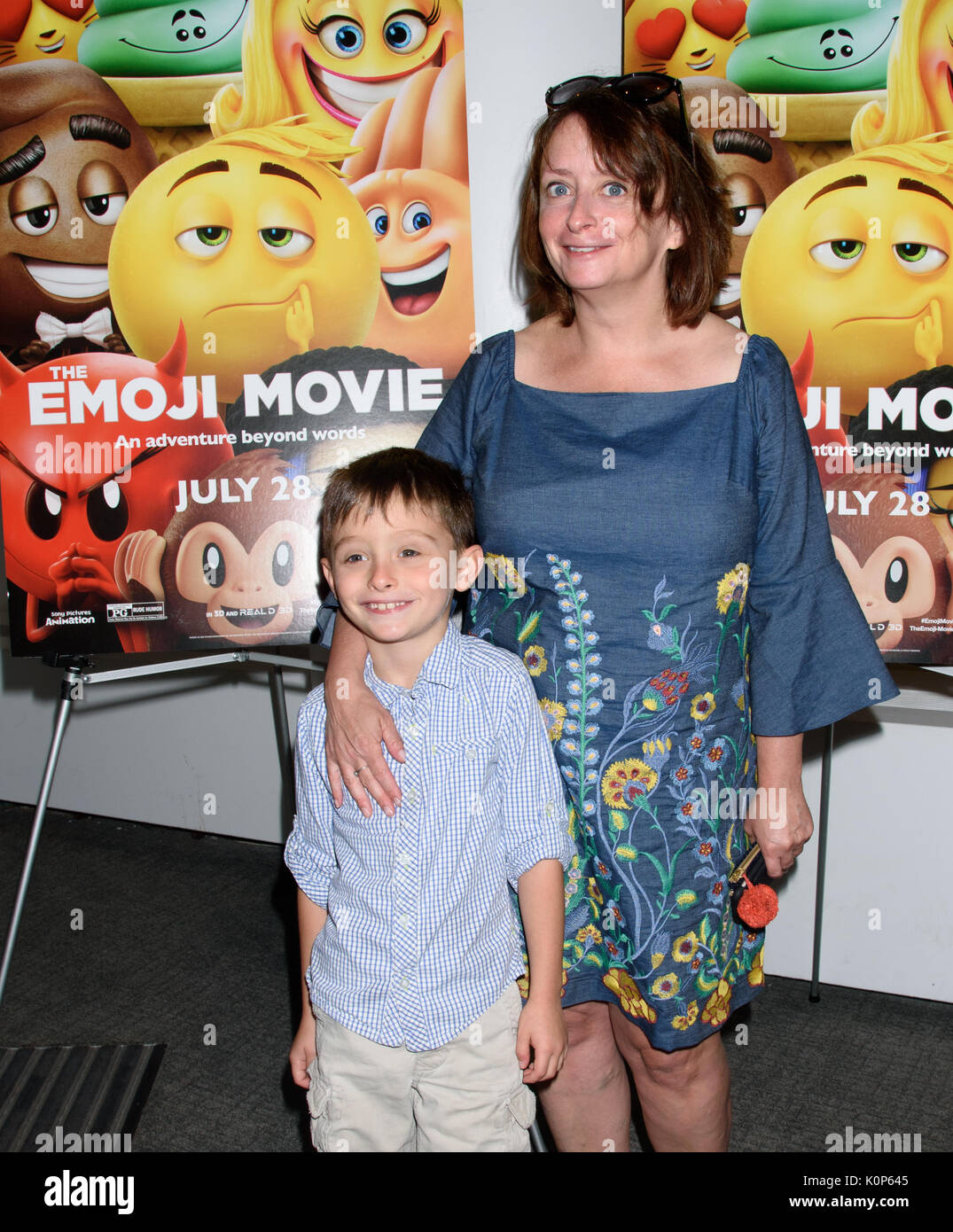 The Emoji Movie Screening Featuring: Rachel Dratch and son Eli Wahl ...
