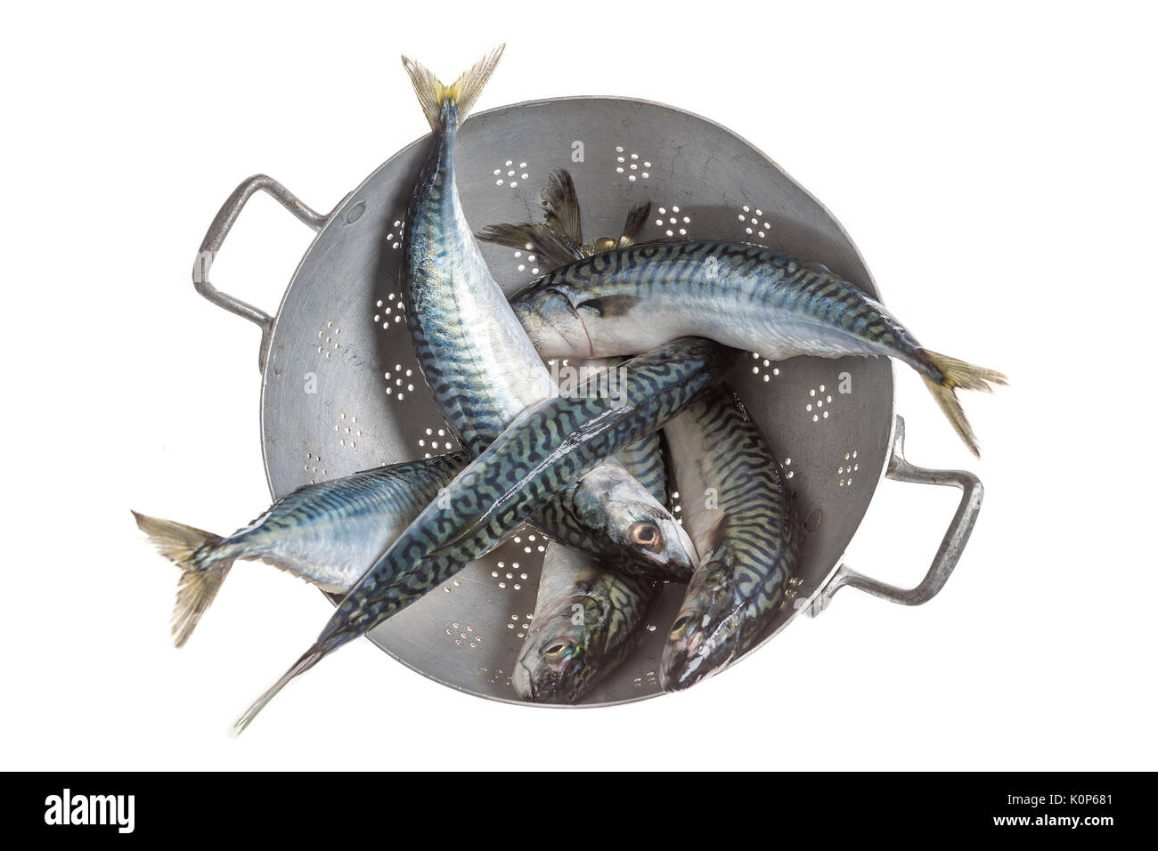 Mackerel fresh raw fish Cut Out Stock Images & Pictures - Alamy