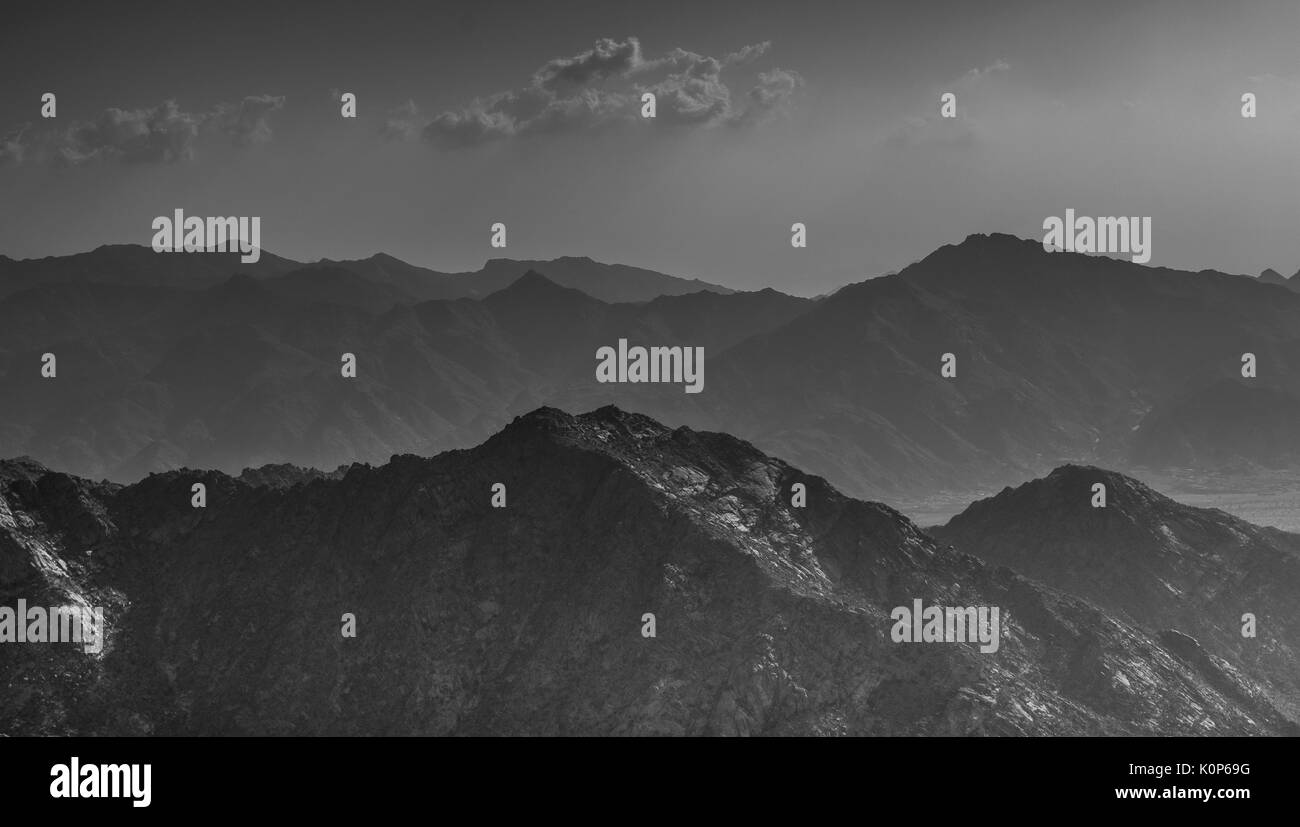Tiaf mountains in Saudi Arabia with amazing shadows Stock Photo - Alamy