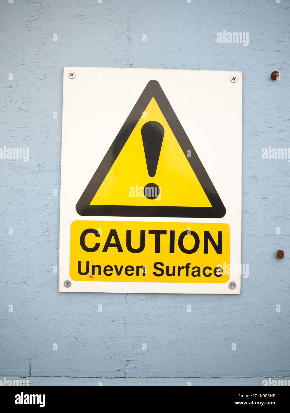 Caution uneven surface sign hi-res stock photography and images - Alamy