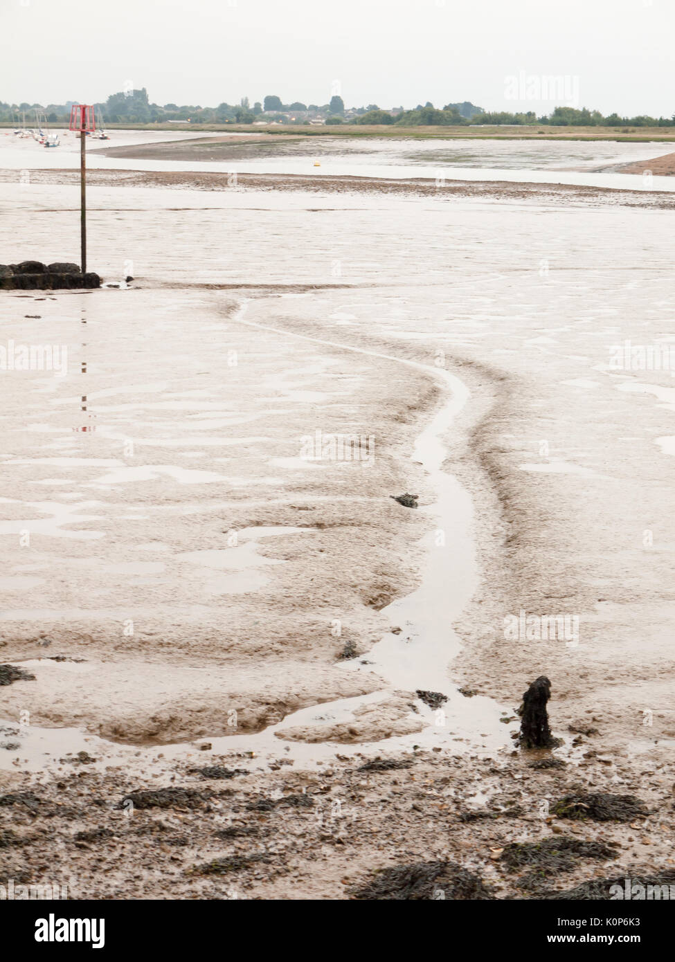 a line in the mud at the beach river; England; UK Stock Photo - Alamy