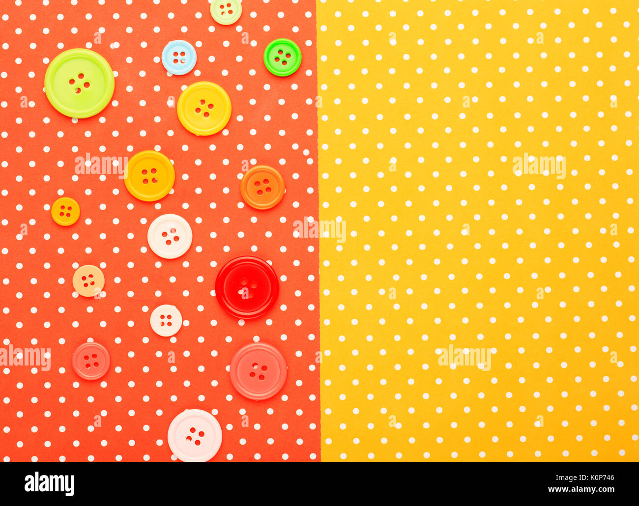 Buttons with colorful topped background Stock Photo - Alamy