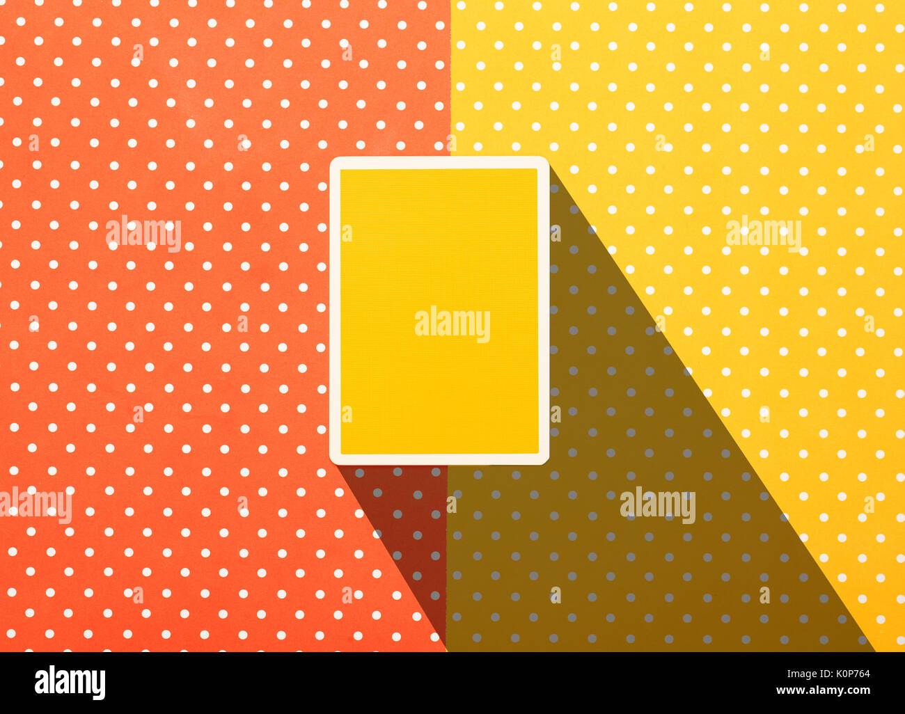 Playing cards with colorful topped background Stock Photo - Alamy