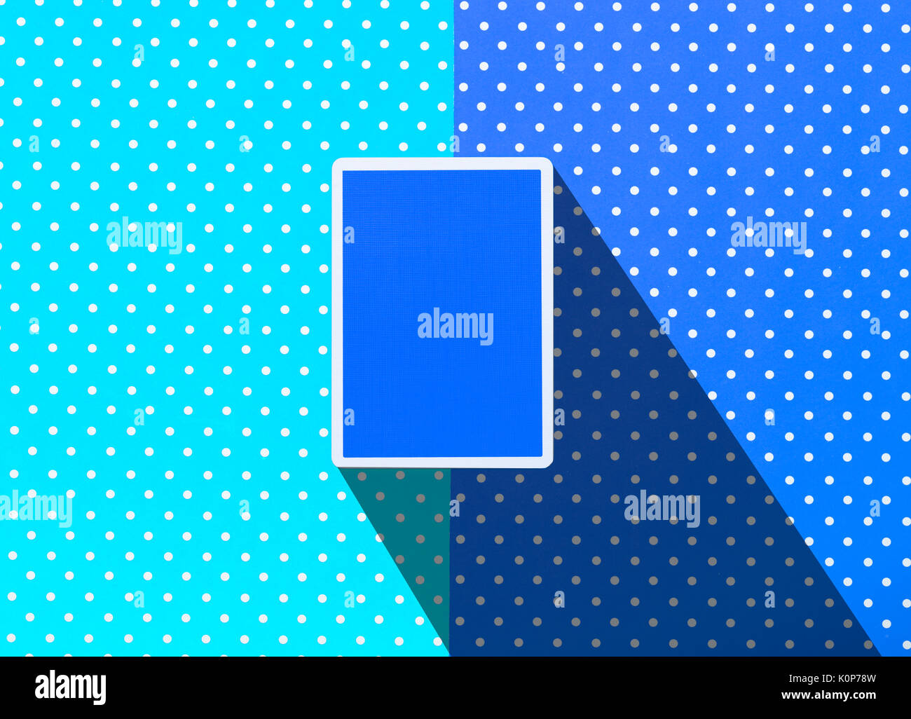 Playing cards with colorful topped background Stock Photo - Alamy