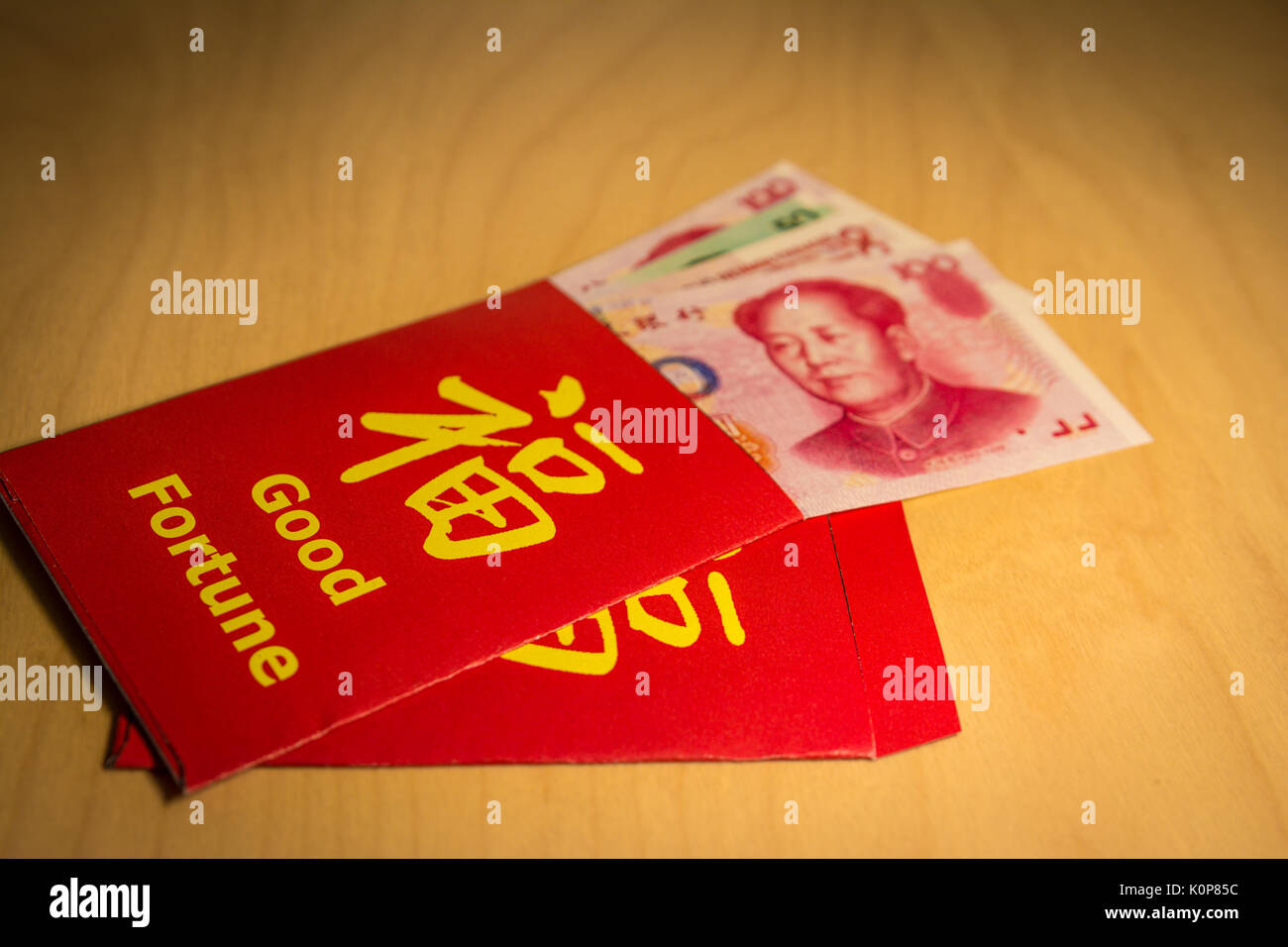 The red envelope or hong bao is used for giving money during Chinese ...