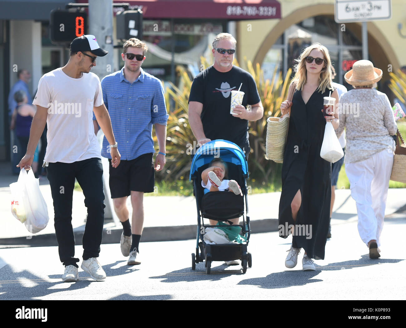 Candice Accola King goes to the Farmers Market with her family ...