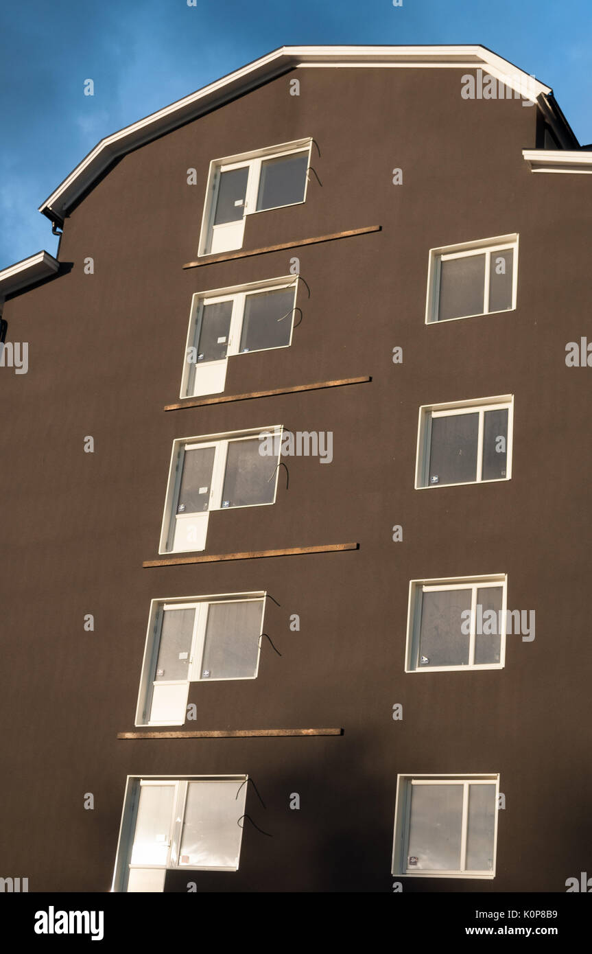 Construction in sweden, Building apartments Stock Photo - Alamy