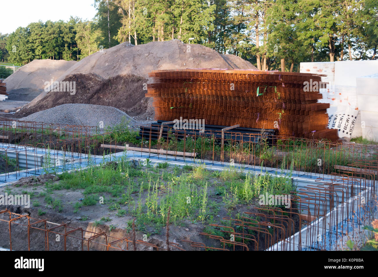 Construction in sweden, Building apartments Stock Photo - Alamy