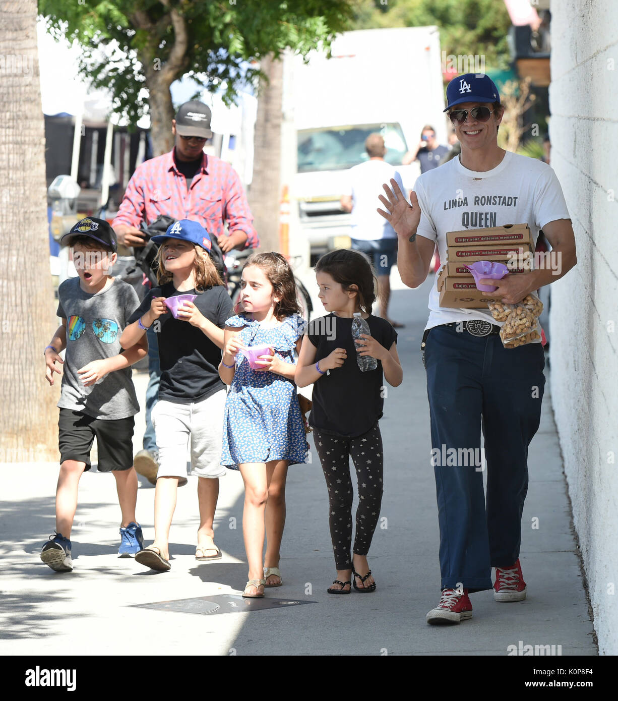 Johnny Knoxville buys pizza and snow cones for his kids Rocko Clapp and ...