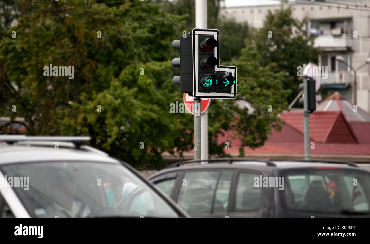 traffic lights with red stop signal Stock Photo - Alamy