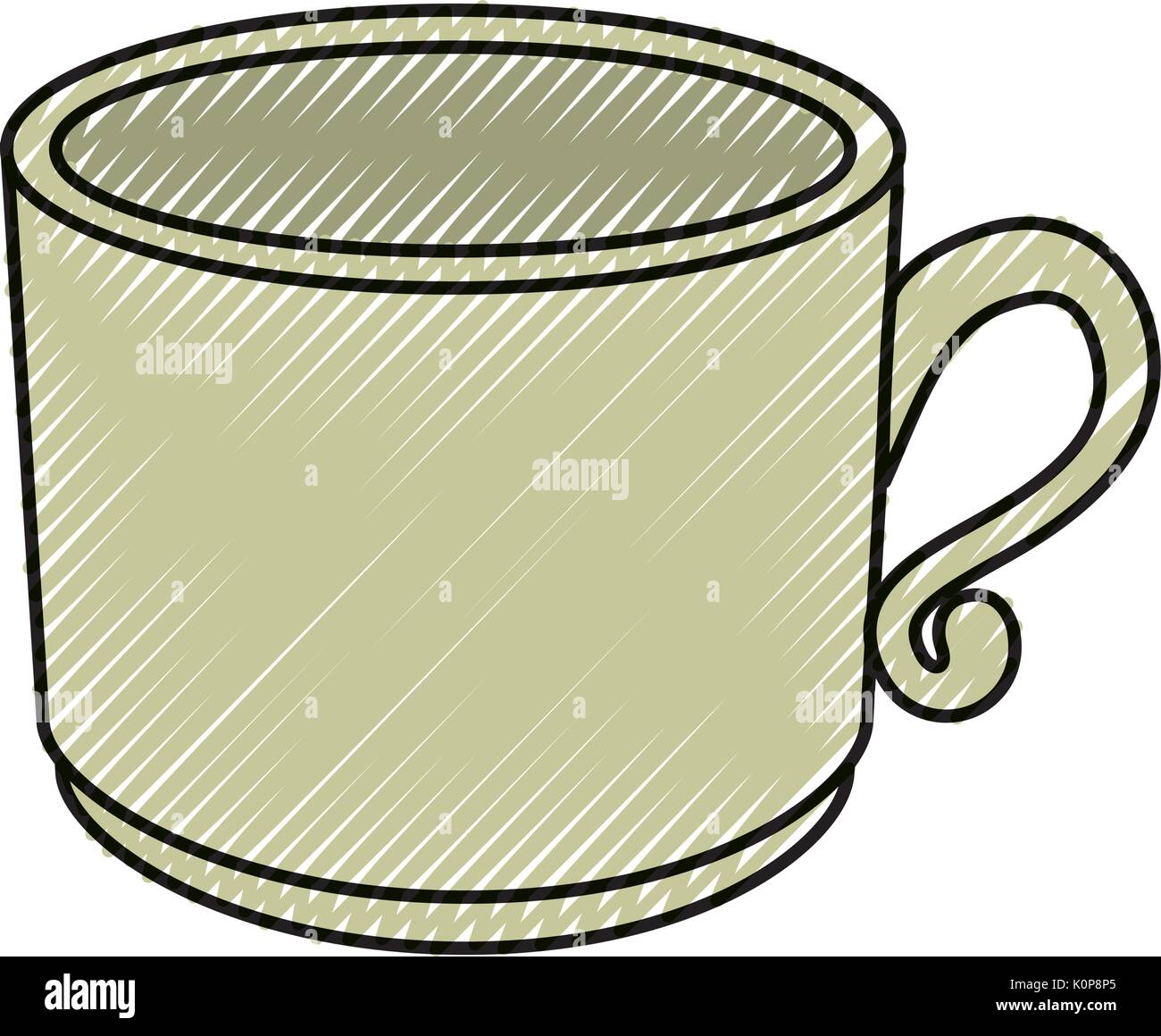 Woman cup hot delicious Stock Vector Images - Alamy