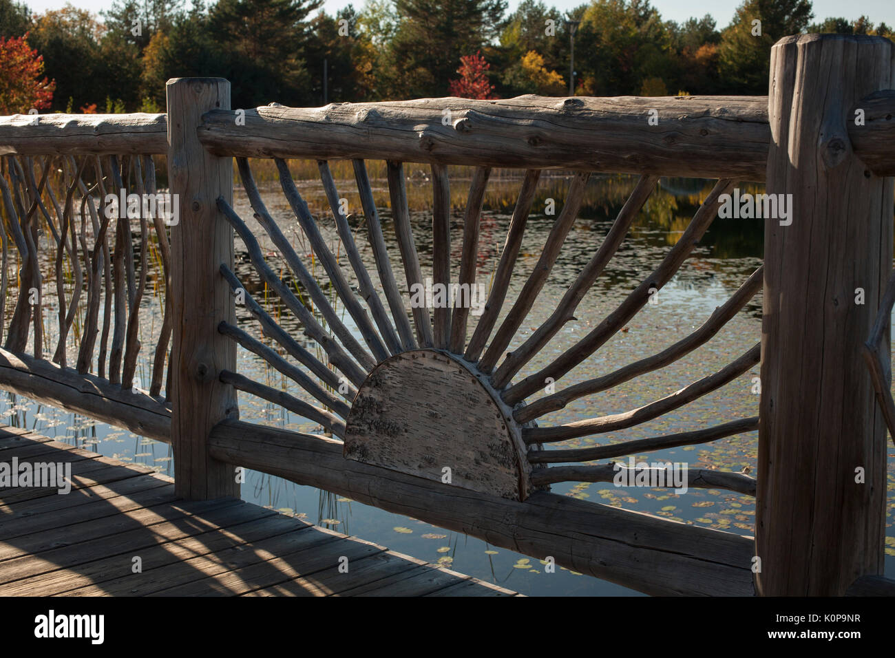 Rustic wooden railing hi-res stock photography and images - Alamy