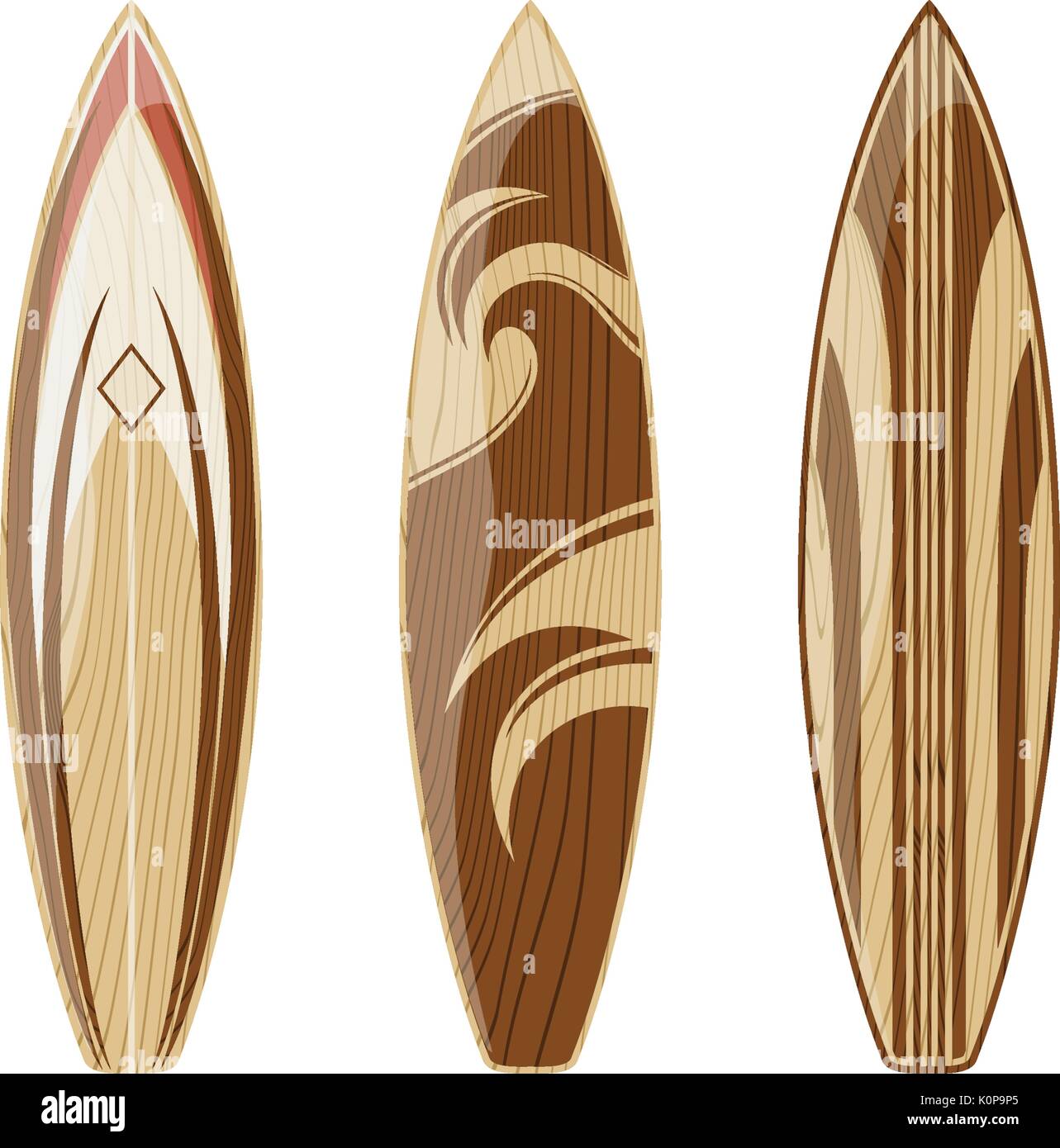 Surfboard Wallpaper Vector