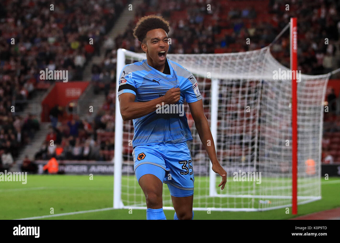 Wolverhampton wanderers donovan wilson celebrates scoring hi-res stock ...