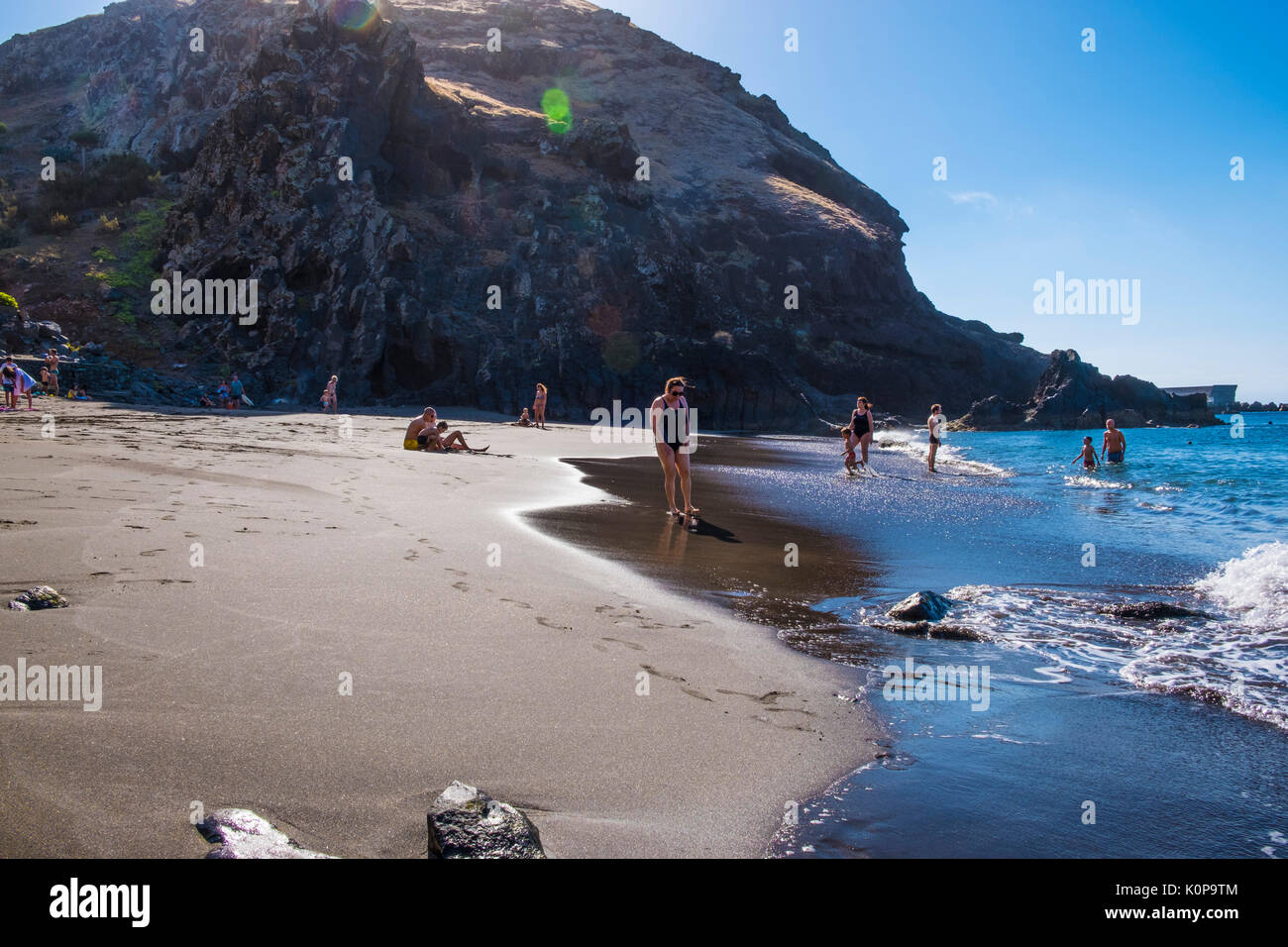 Prainha Black sand beach at Madeira Island Stock Photo - Alamy