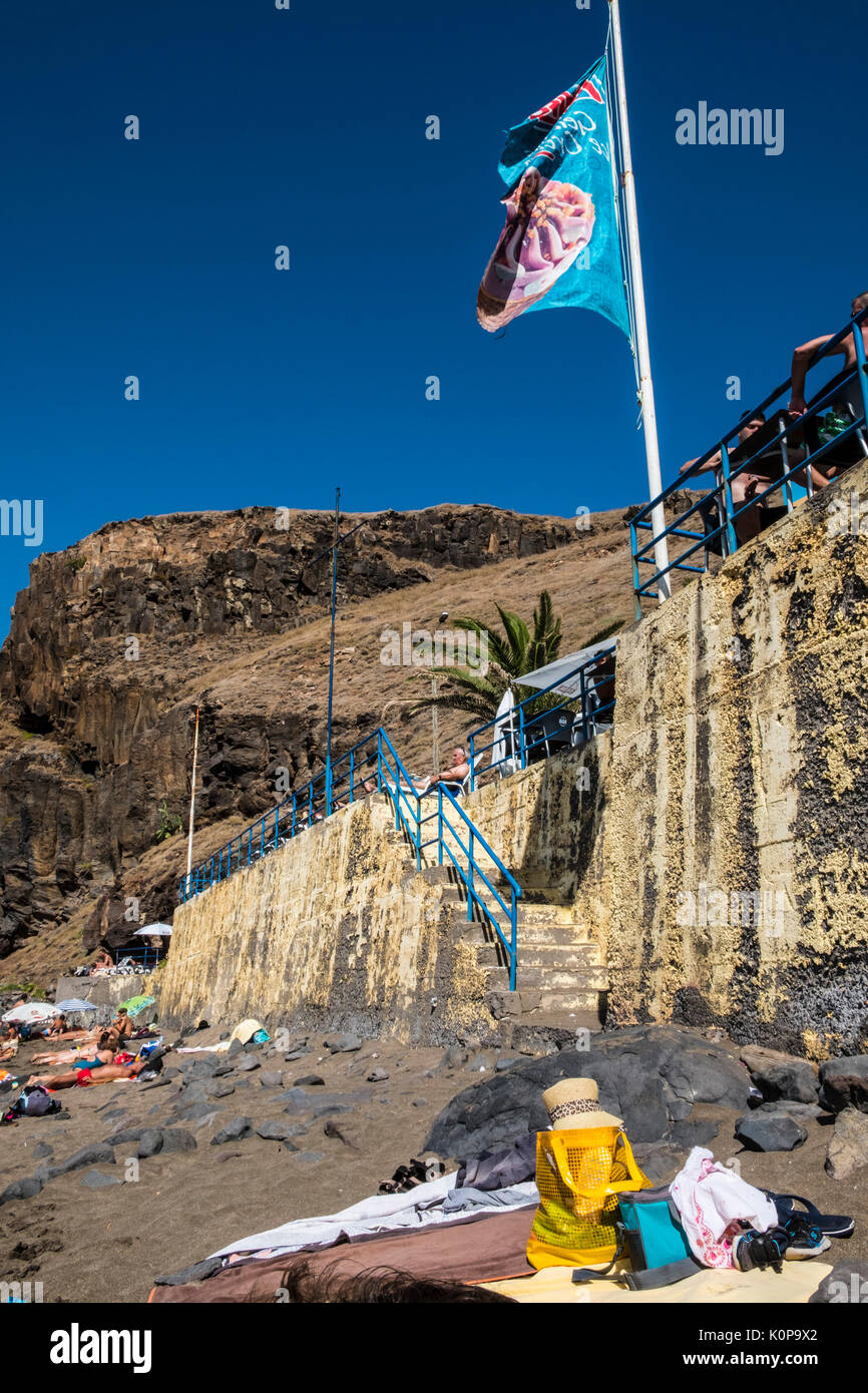 Prainha Black sand beach at Madeira Island Stock Photo - Alamy