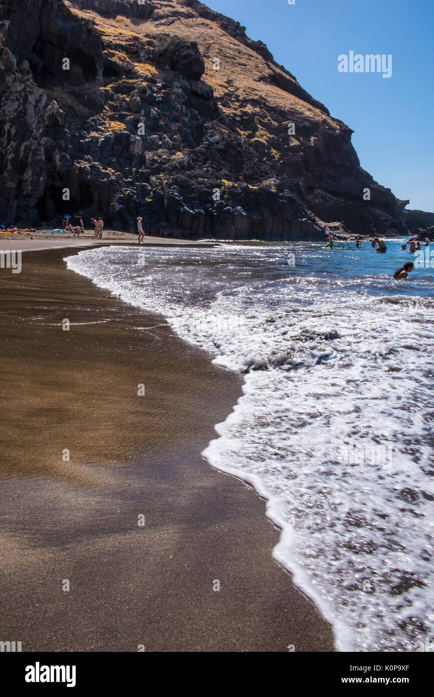 Prainha Black sand beach at Madeira Island Stock Photo - Alamy