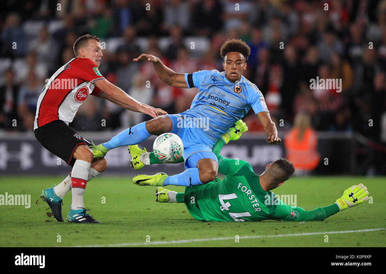Wolverhampton Wanderers' Donovan Wilson scores his side's second goal ...
