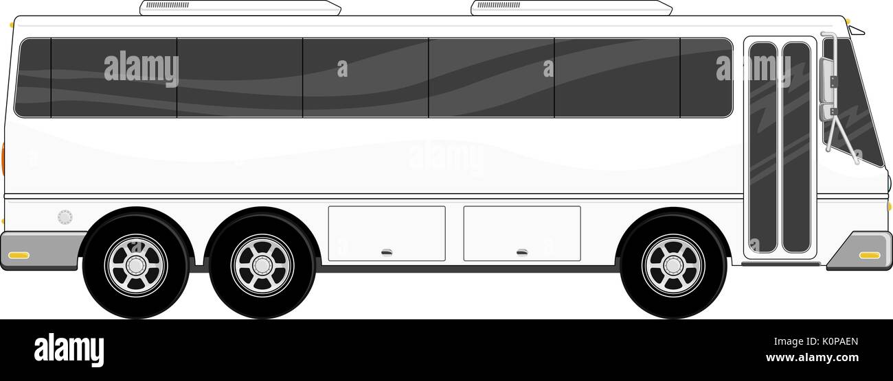 illustration of passenger bus isolated on white background Stock Vector ...
