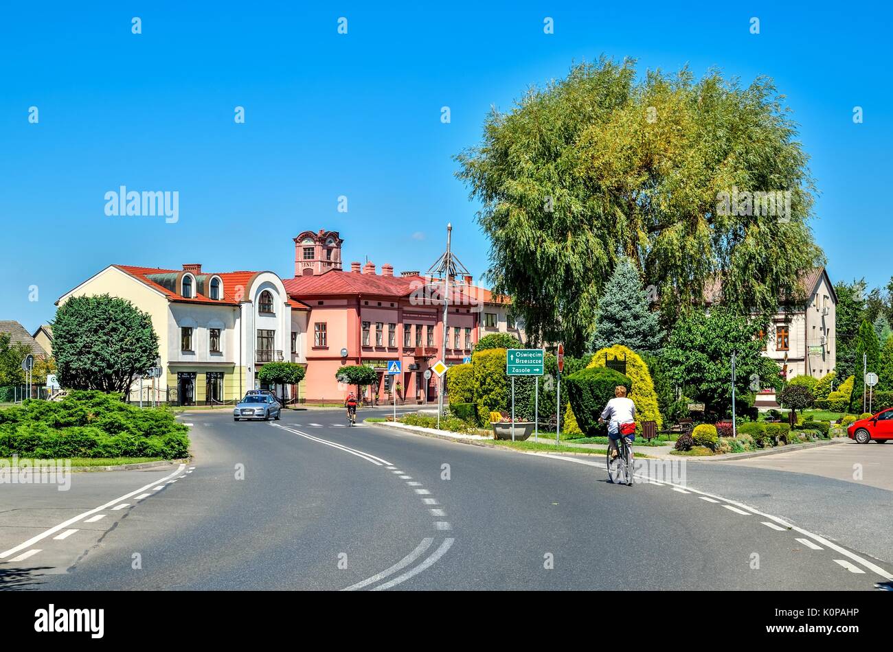 Poland building with green roof hi-res stock photography and images - Alamy