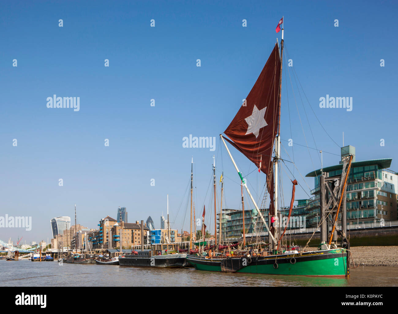 Thames sailing barge history hi-res stock photography and images - Alamy