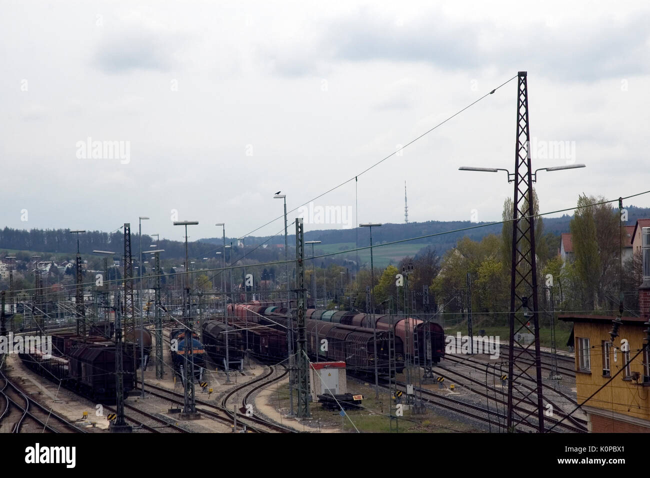 View over railway tracks hi-res stock photography and images - Alamy