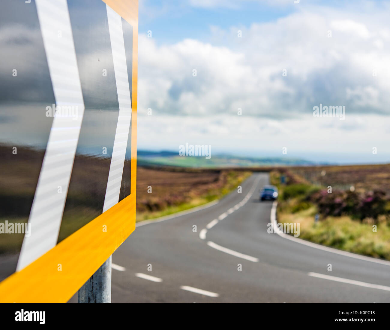 Deviation road sign hi-res stock photography and images - Alamy