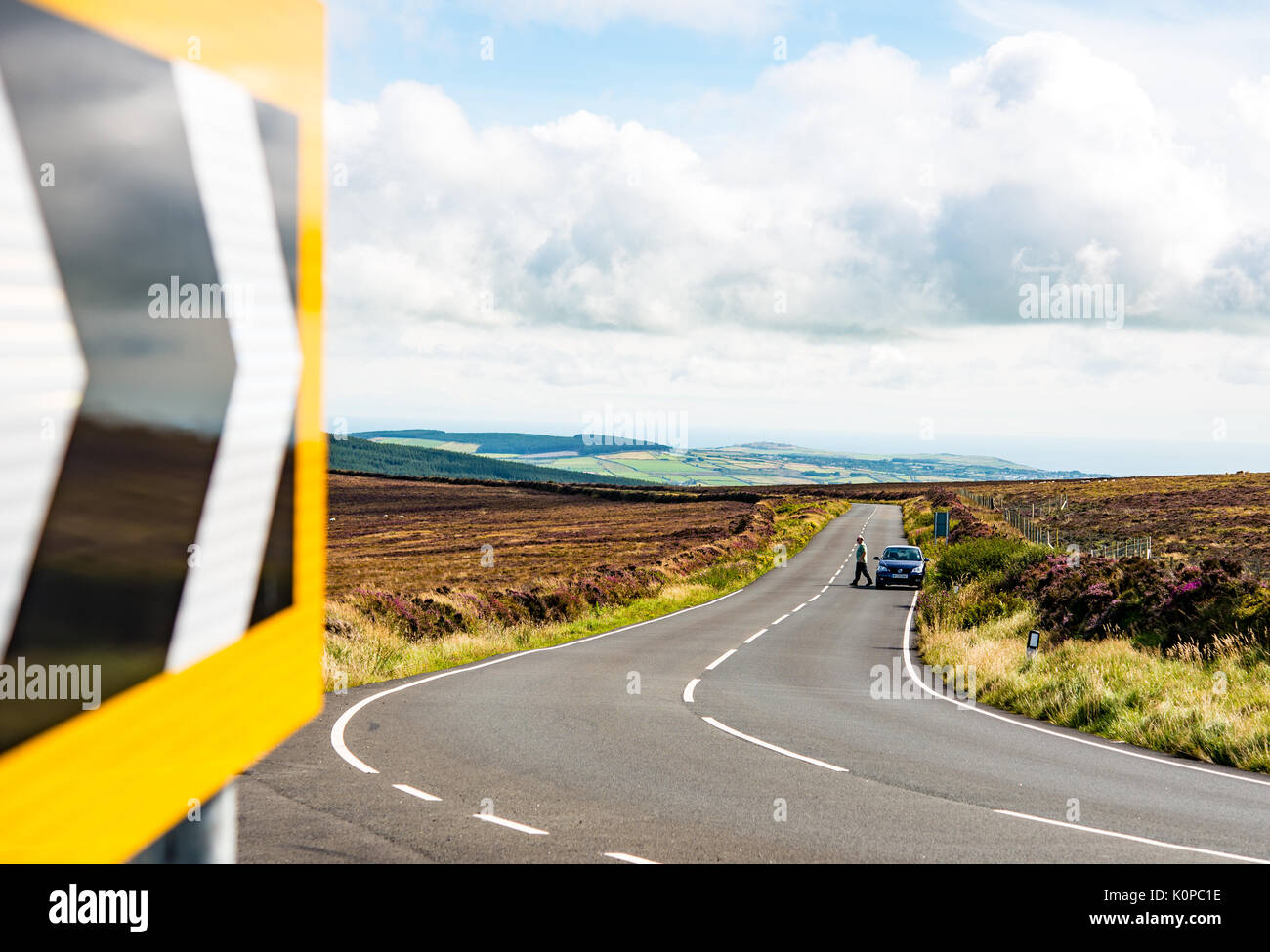 Deviation road sign hi-res stock photography and images - Alamy