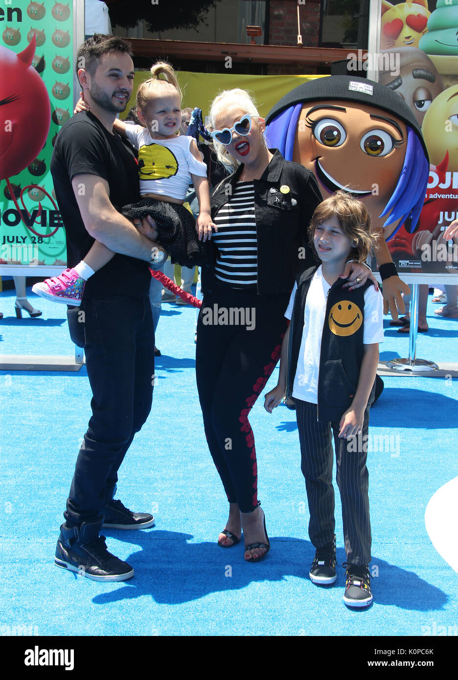 The World Premiere of “THE EMOJI MOVIE” Featuring: Christina Aguilera ...