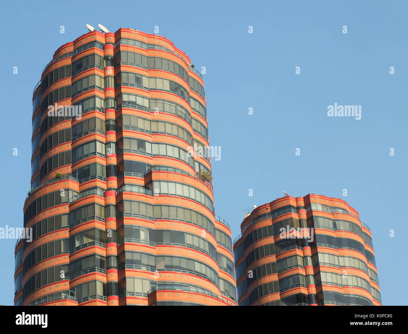 Twin buildings, Mexico City Stock Photo - Alamy