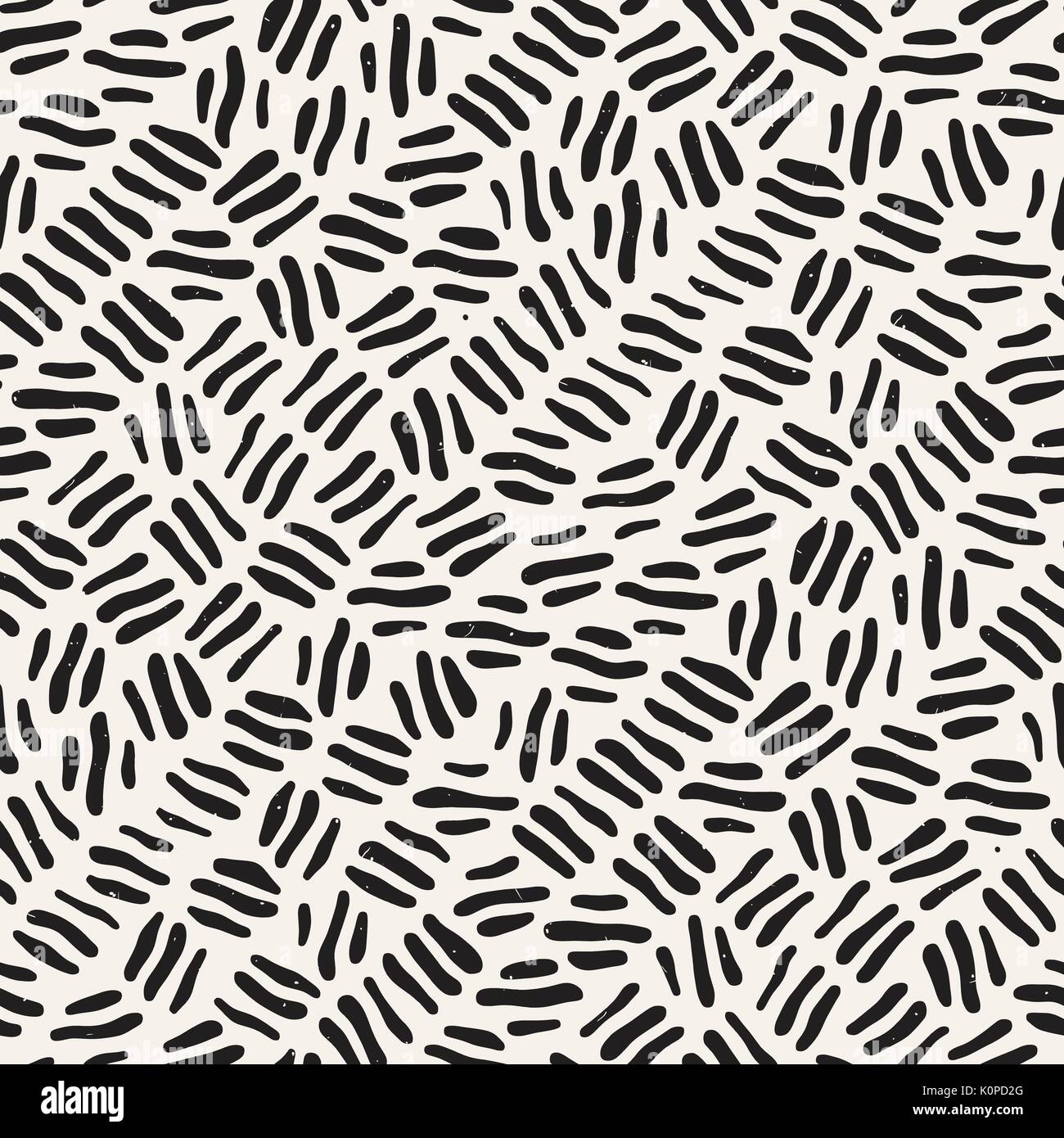 Seamless freehand pattern. Vector abstract rough lines background. Hand ...