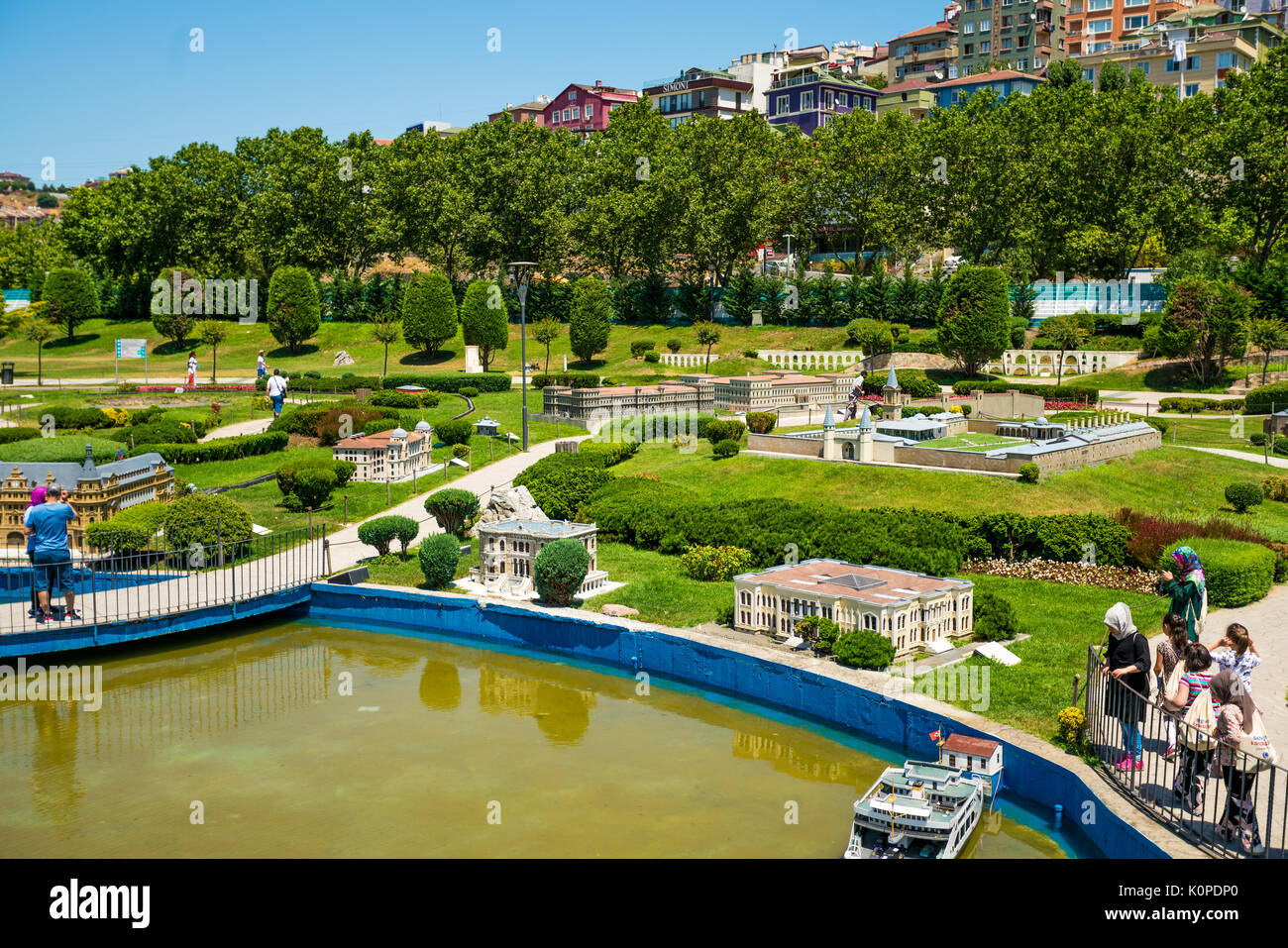 ISTANBUL, TURKEY - 12 JULY, 2017: Miniaturk is a miniature park in ...