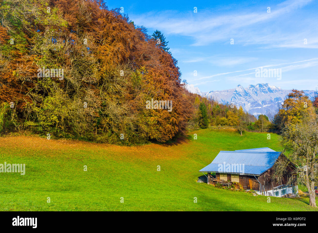 Beautiful small mountain hut hi-res stock photography and images - Alamy