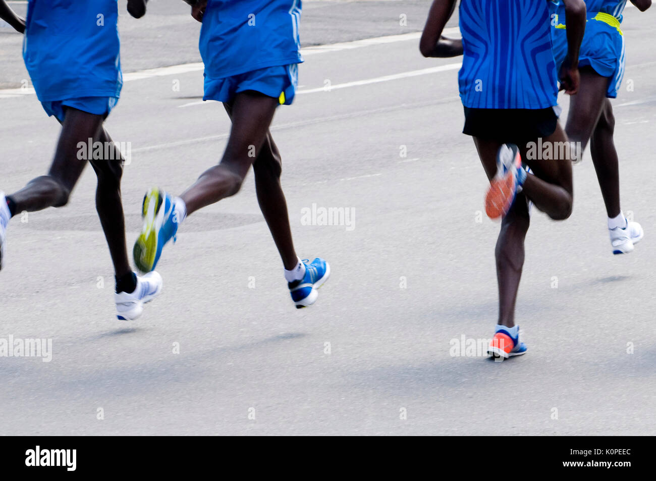 athletes legs during a marathon race Stock Photo - Alamy