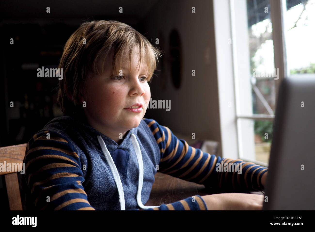 Boy computer study table hi-res stock photography and images - Alamy