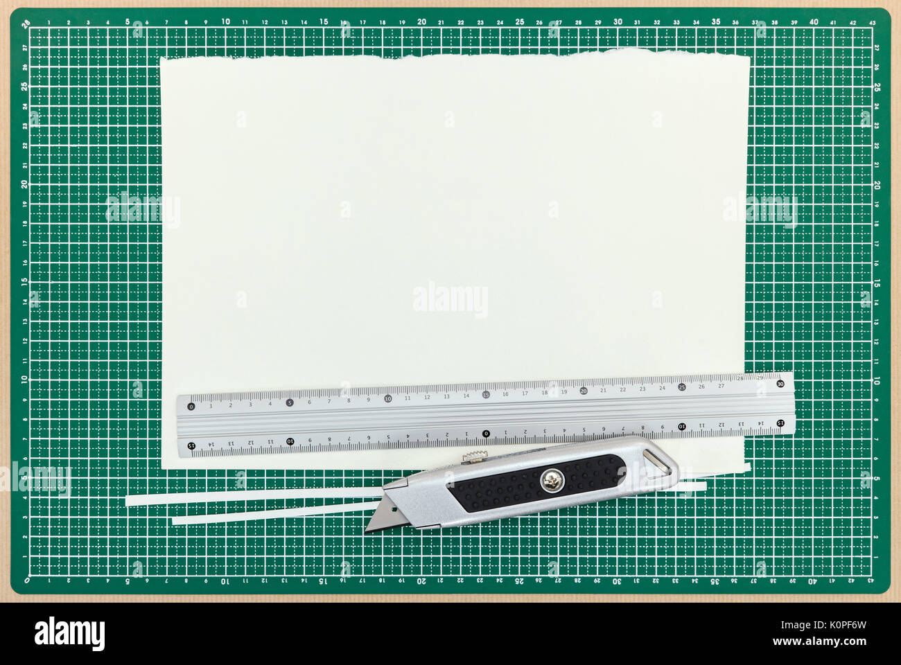 Cutting mat ruler hi-res stock photography and images - Alamy