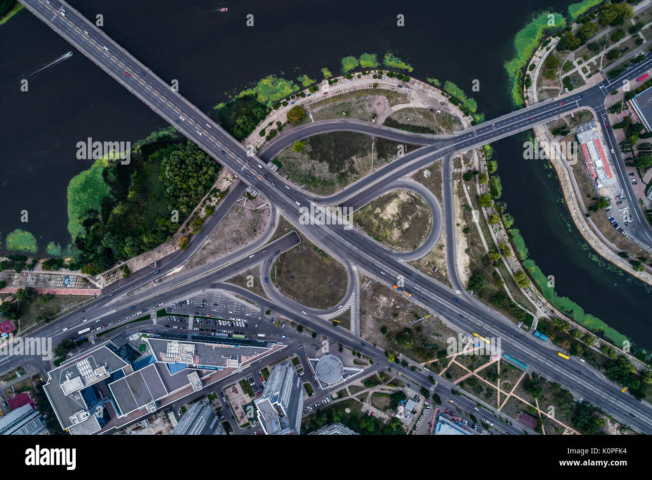 Roundabout crossroad road traffic sign hi-res stock photography and ...