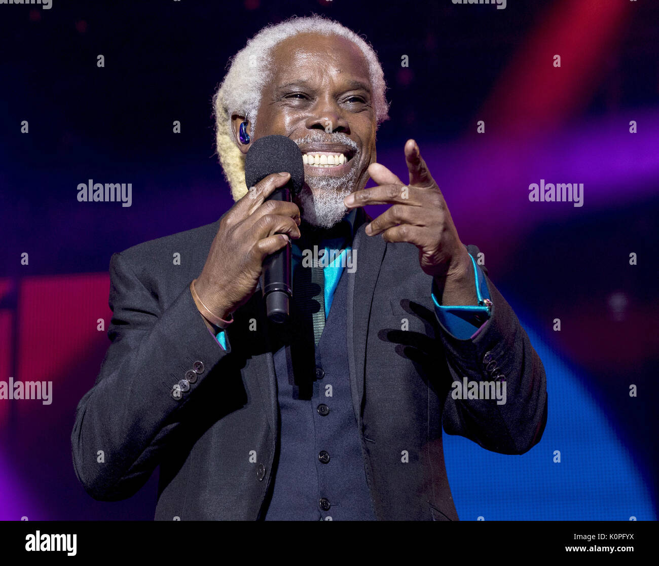 Billy Ocean performs live at Rewind Festival in Perth, Scotland ...